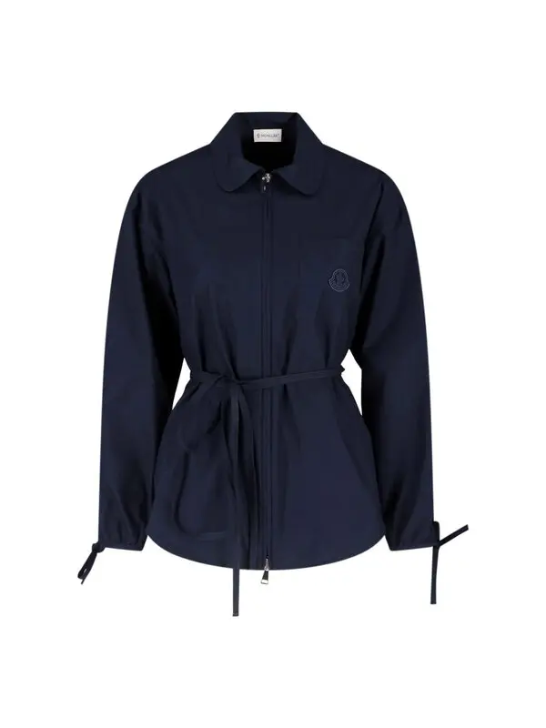 Moncler Virgin Wool Shirt Jacket - Blue
