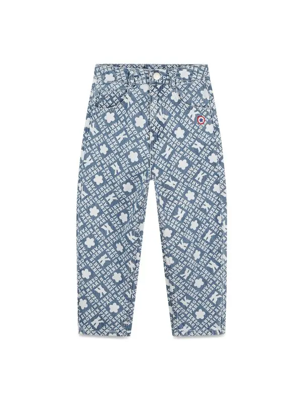Kenzo Printed Straight Leg Jeans