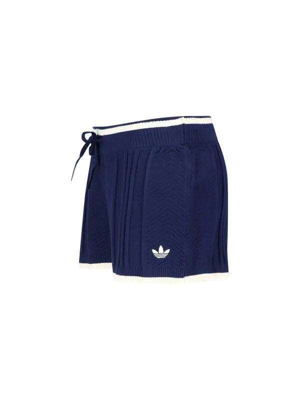 Adidas Knitted Shorts - Blue