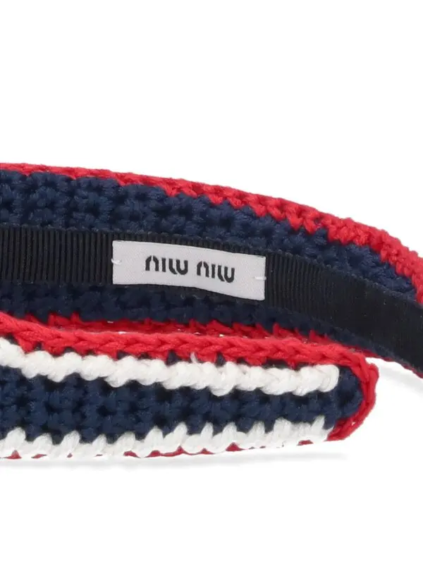 Miu Miu Crochet Headband - Multi