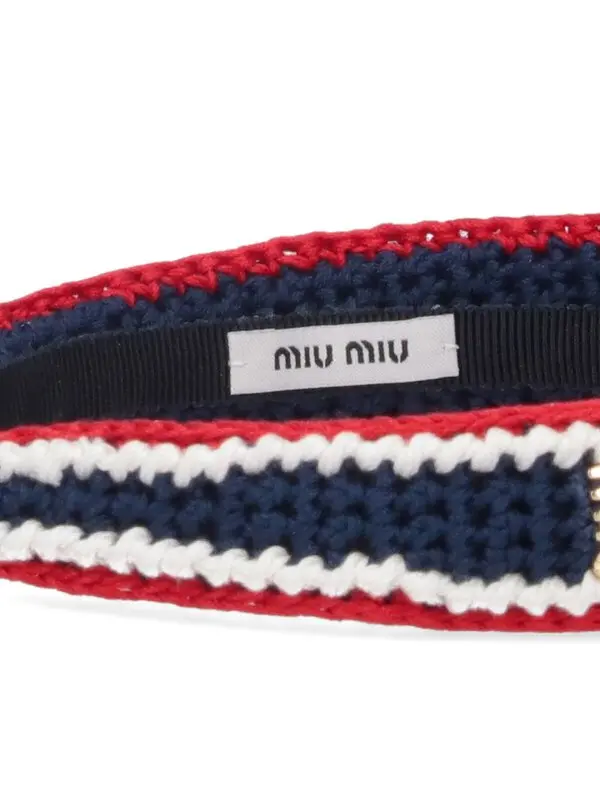 Miu Miu Crochet Headband - Multi