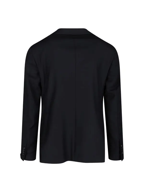 Caruso Single-breasted Suit - Black