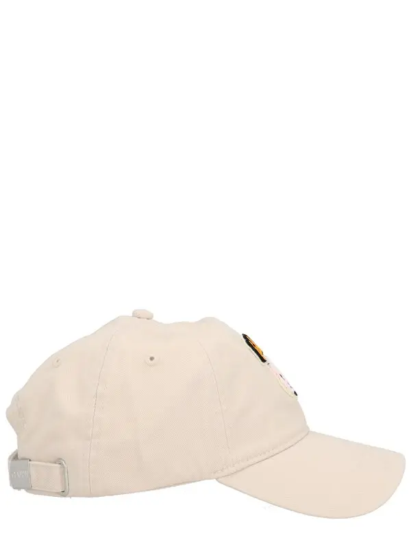 GANNI Baseball Cap With Logo - Ivory