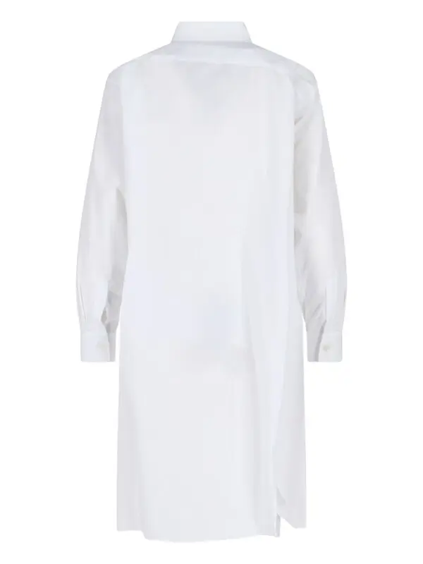 Comme Des Garçons Asymmetric Long Shirt - White