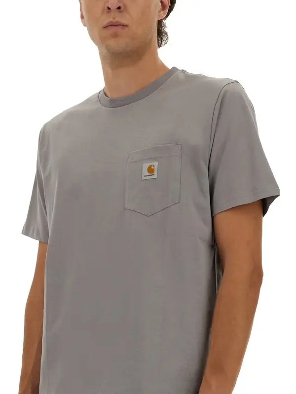Carhartt Work In Progress T-shirt With Pocket - Dove