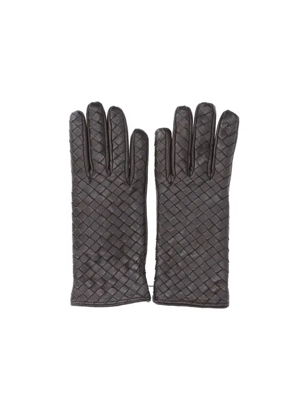 Bottega Veneta Lambskin Gloves - Brown