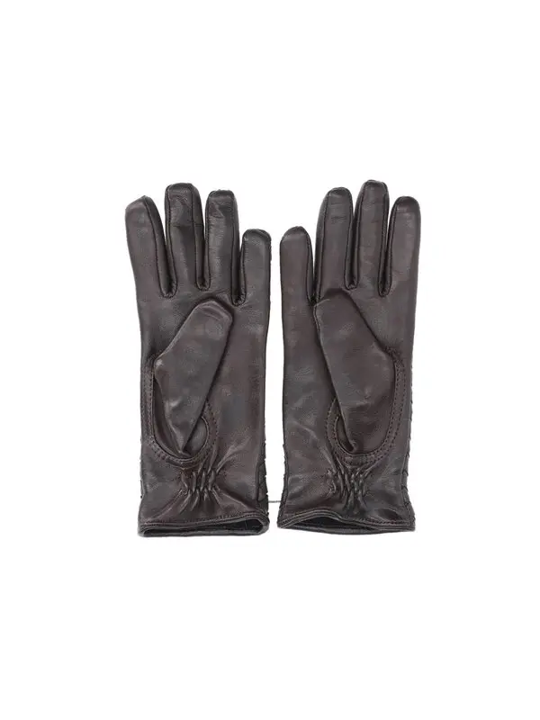 Bottega Veneta Lambskin Gloves - Brown