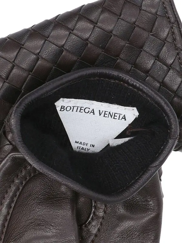 Bottega Veneta Lambskin Gloves - Brown