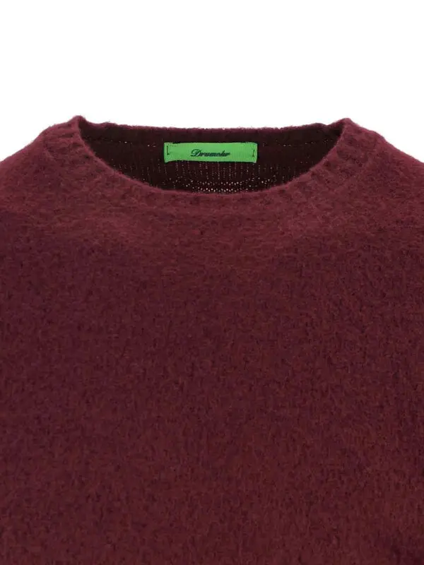 DRUMOHR Crew Neck Wool Sweater - Red