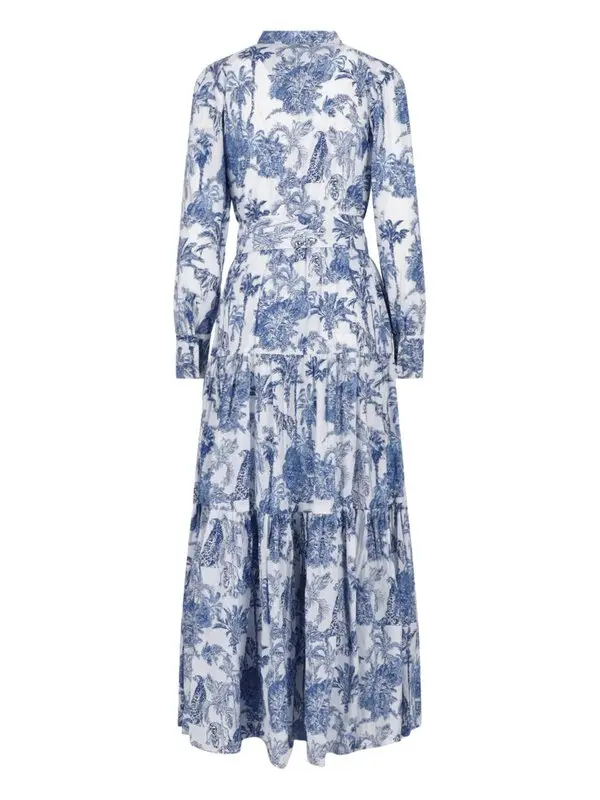 MC2 SAINT BARTH Golden Goose Maxi Shirt Dress