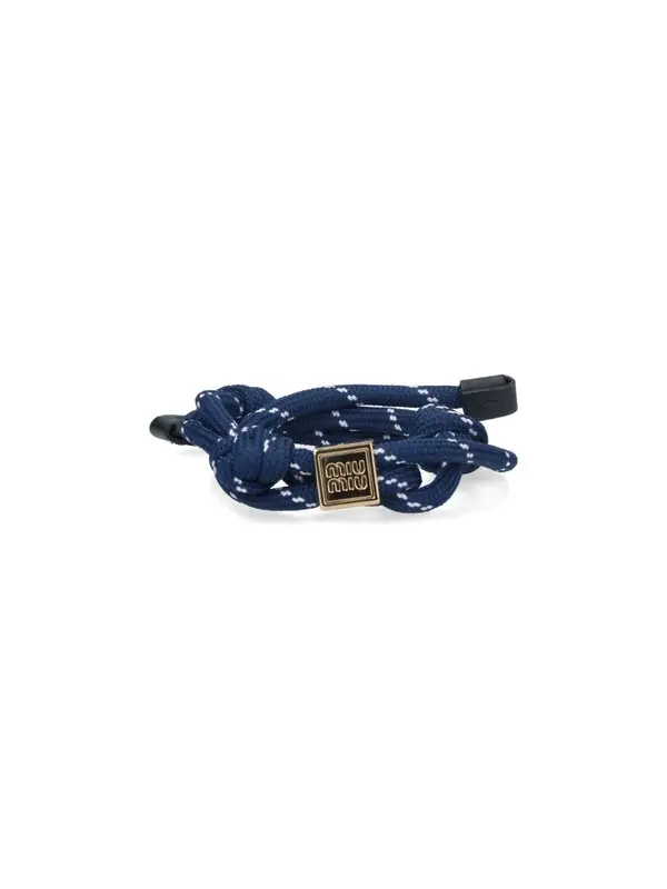 Miu Miu Logo Bracelet - Blue