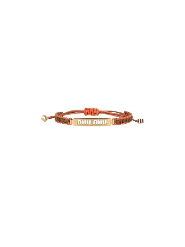 Miu Miu Logo Bracelet - Gold