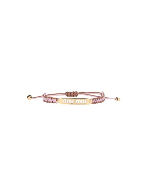 Miu Miu Logo Bracelet - Gold