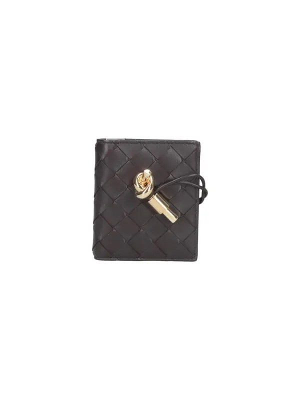 Bottega Veneta Bi-fold Card Holder "andiamo - Brown