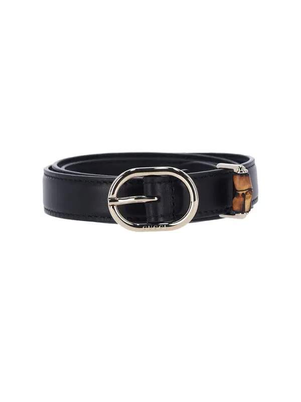 Aspesi Leather Belt - Black
