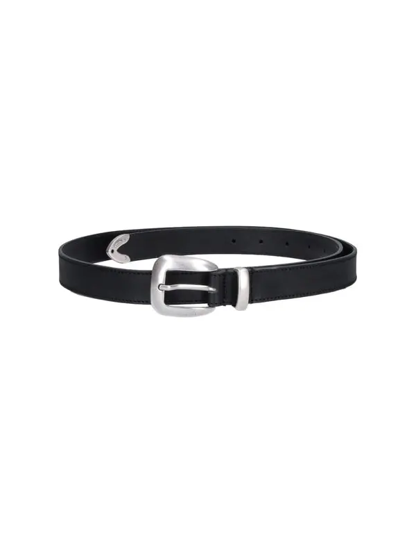 MAISON MARGIELA Leather Belt - Black