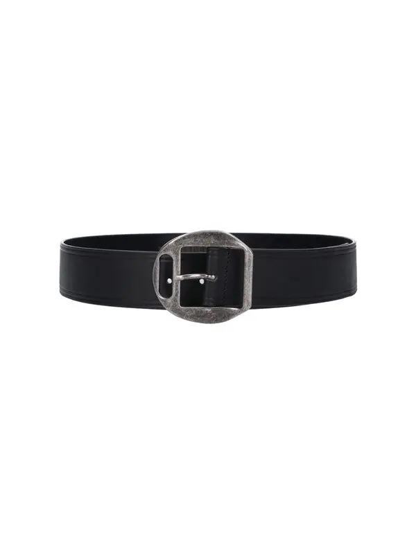 MAISON MARGIELA Leather Belt - Black