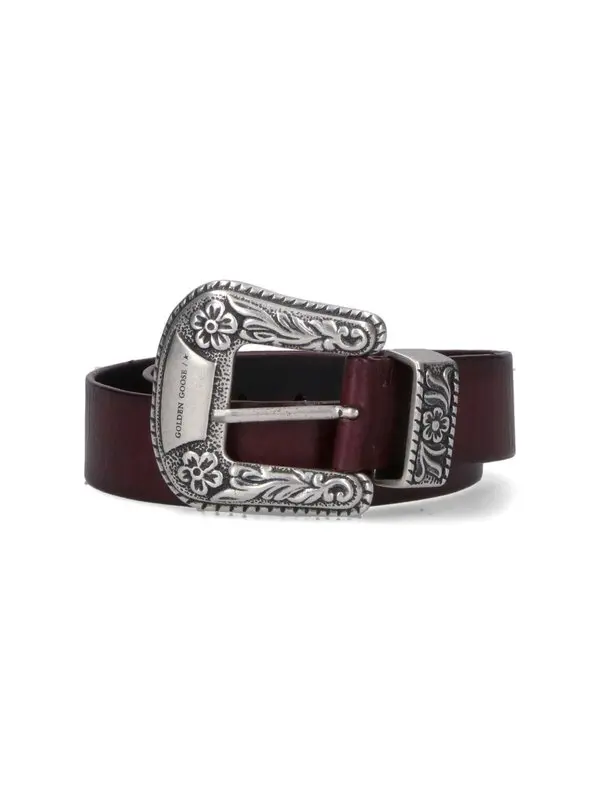 Aspesi Leather Belt - Red