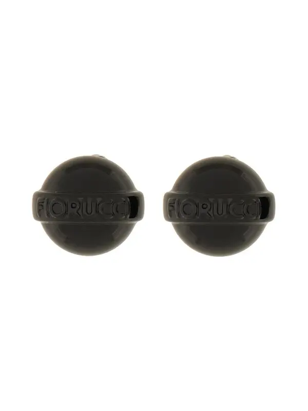 Fiorucci Glossy Mini Lollipop Earrings - Black