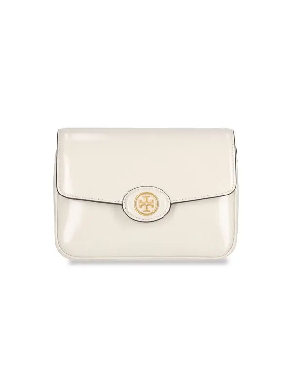 Tory Burch Logo Shoulder Bag - White