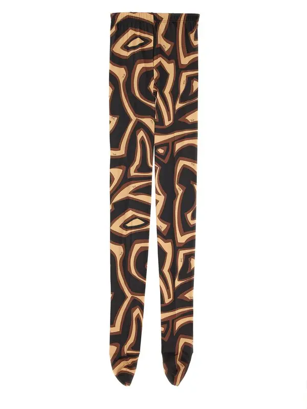 Emilio Pucci Labyrinth Print Tights - Multicolour
