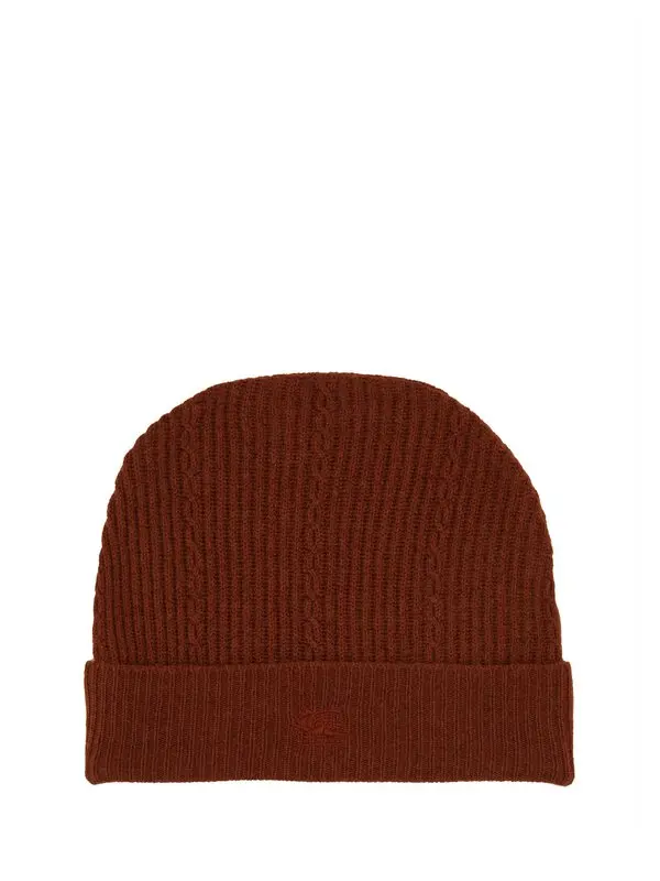 Etro Logo Beanie - Bordeaux