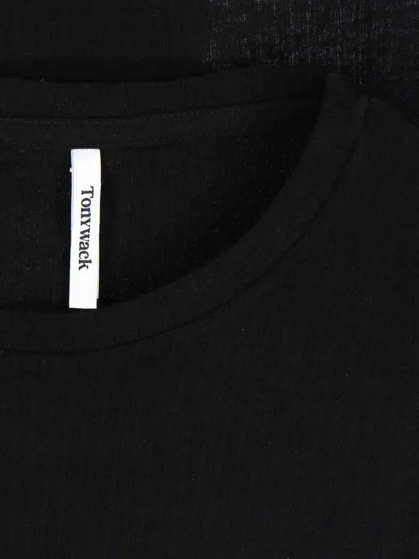 TONYWACK Wool Blend Top - Black
