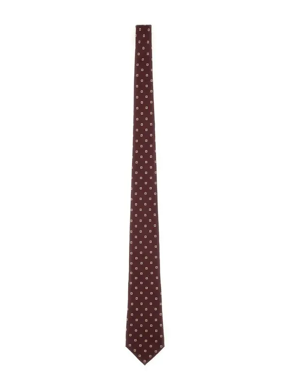 Saint Laurent Silk Twill Neck Tie - Multicolour