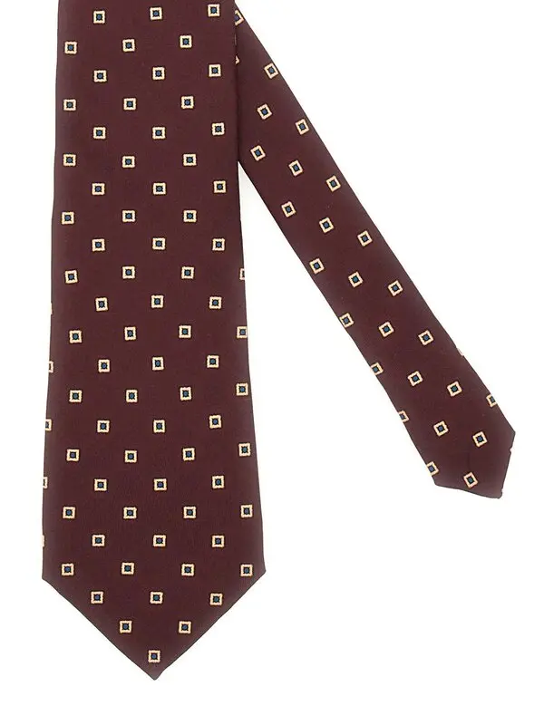 Saint Laurent Silk Twill Neck Tie - Multicolour