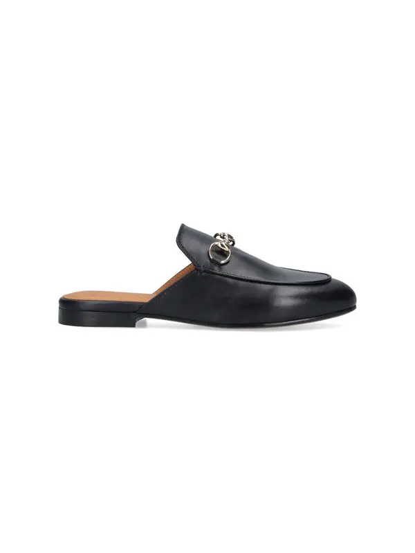 Gucci Princetown Gg Supreme Mules - Black