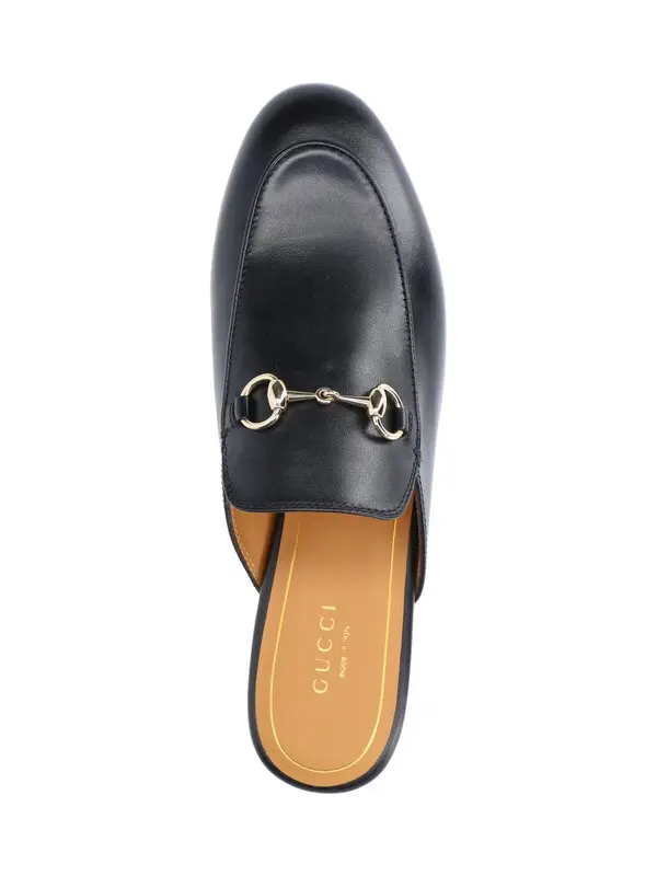 Gucci Princetown Gg Supreme Mules - Black