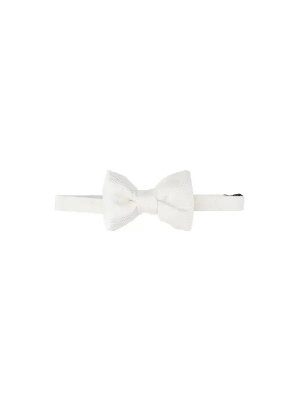 TOM FORD Silk Knotted Bow Tie - White