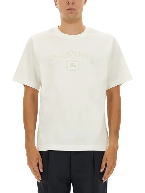 Burberry Gothic Logo T-shirt - White