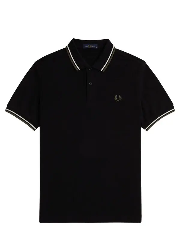 Fred Perry Polo With Logo - Black