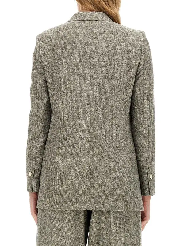 ALYSI Double-breasted Jacket - Grey