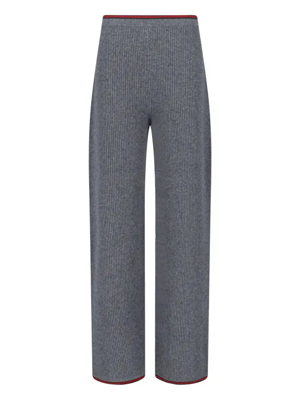 Gucci Ribbed Straight Leg Sports Pants