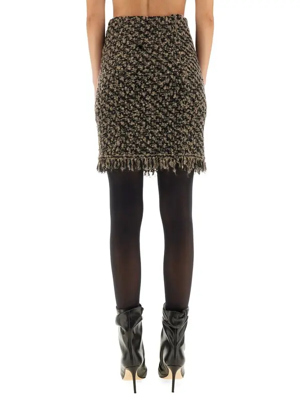 Fabiana Filippi Tweed Skirt - Brown
