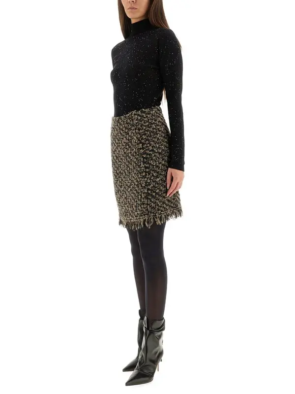 Fabiana Filippi Tweed Skirt - Brown