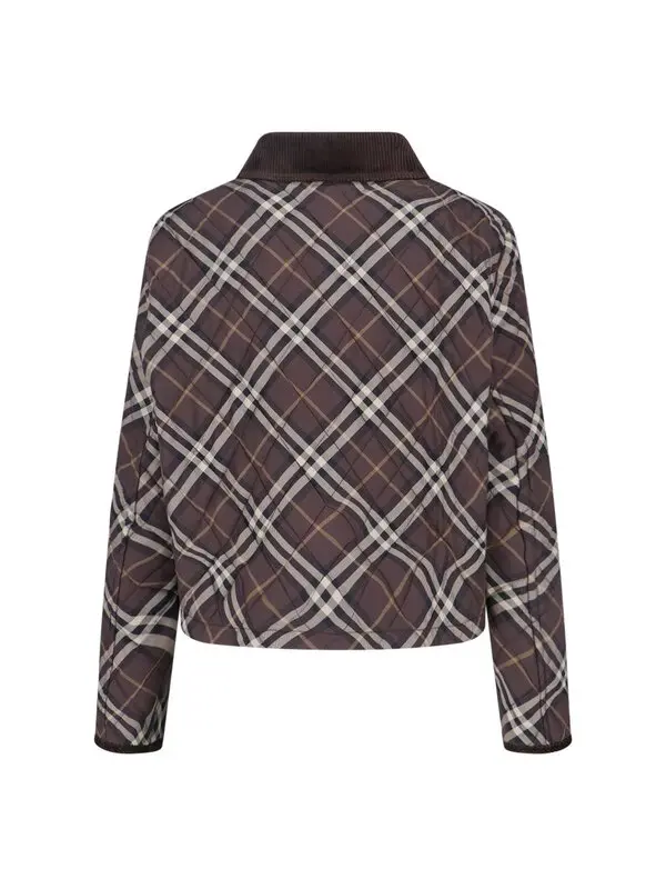 Miu Miu Checked Jacket - Brown