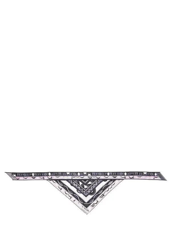 Emilio Pucci Bandeau" Triangle Scarf In Print Mix - Multicolour
