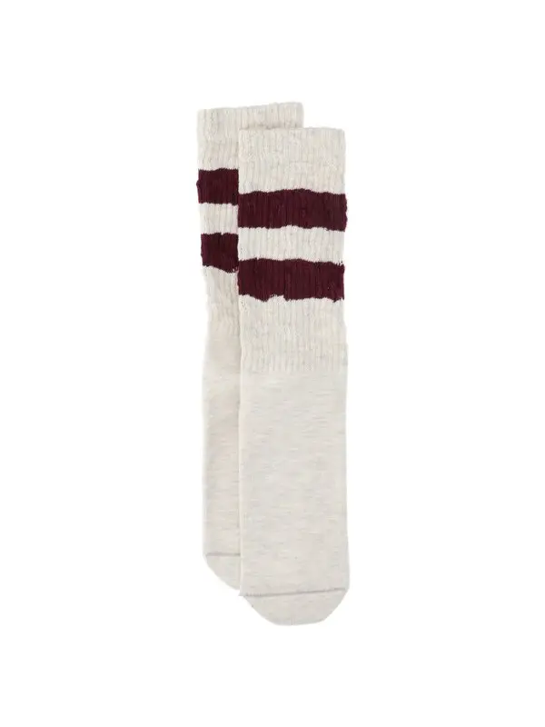 Golden Goose Striped Socks - Gray