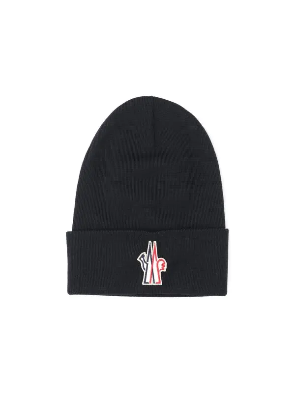 Moncler Virgin Wool Beanie - Black