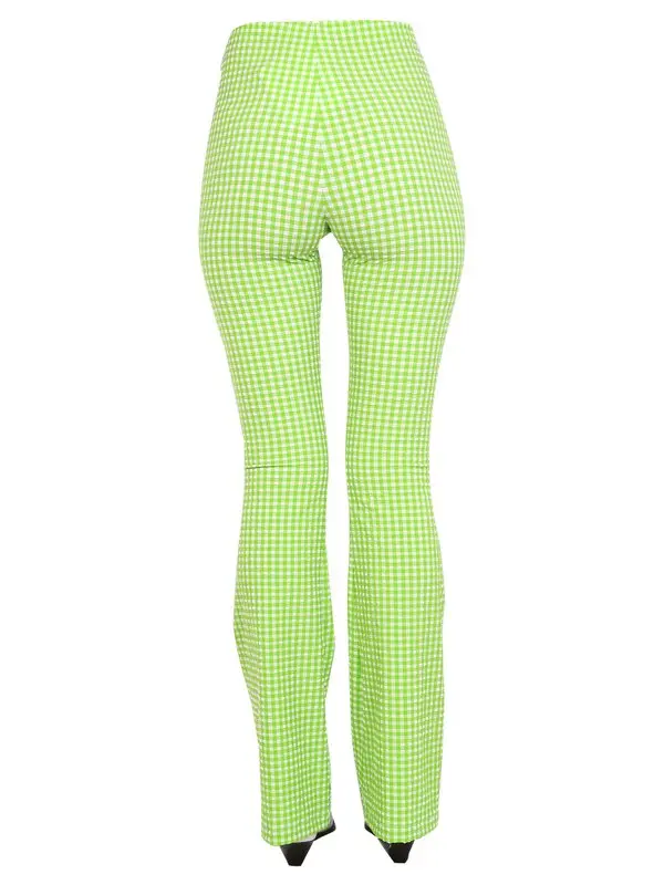 MSGM Plaid Patterned Trousers