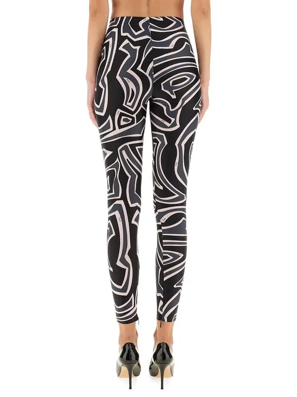 Emilio Pucci Labyrinth Print Leggings - Multicolour