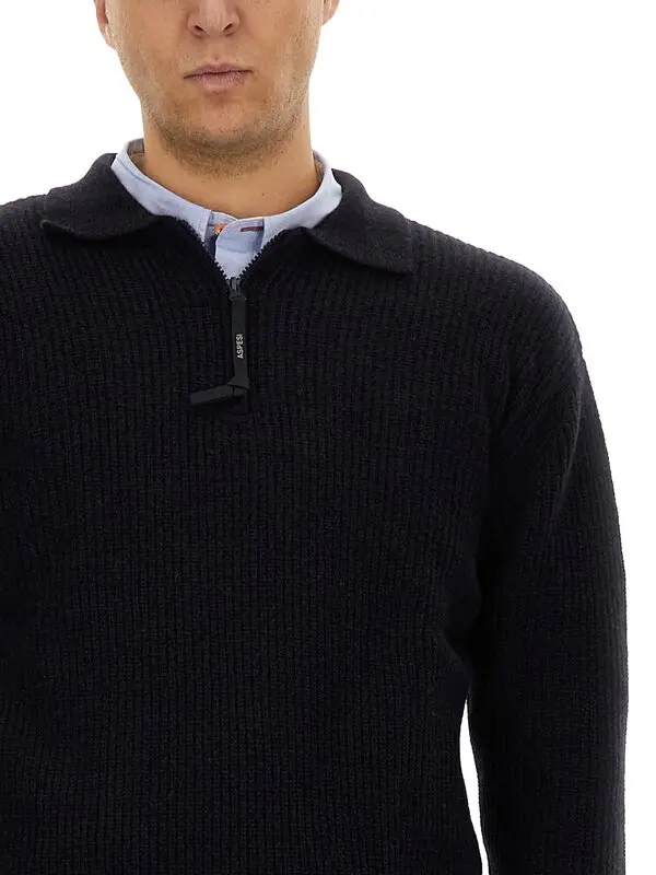 Aspesi Wool Jersey Pullover - Blue