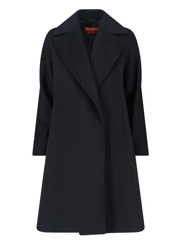 Max Mara Dravenna Virgin Wool Coat - Black