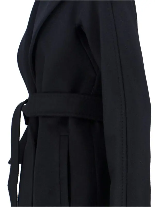 Max Mara Dravenna Virgin Wool Coat - Black