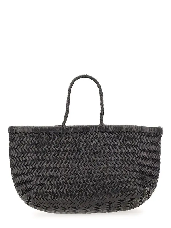 Dragon Diffusion Triple Jump Small Woven Bag - Black