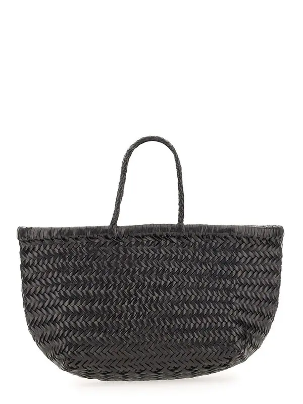 Dragon Diffusion Triple Jump Small Woven Bag - Black