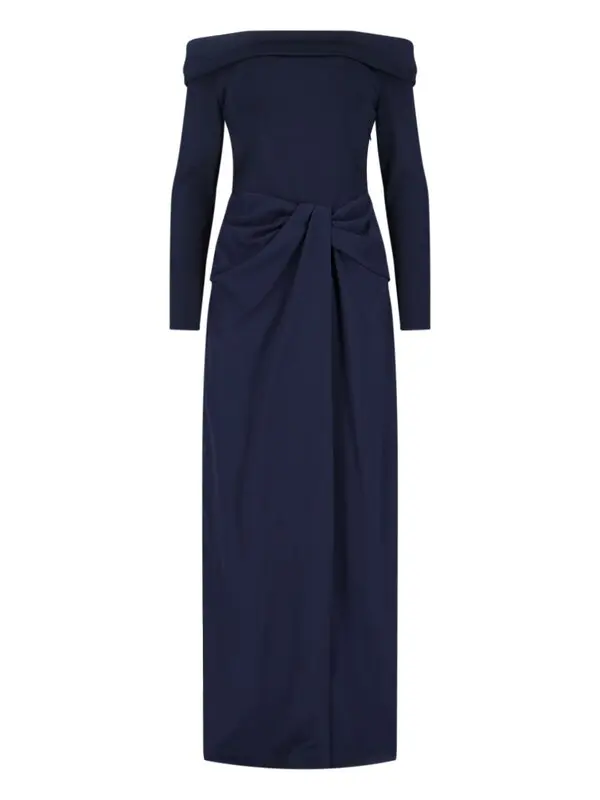 Max Mara Viscose Maxi Dress - Blue